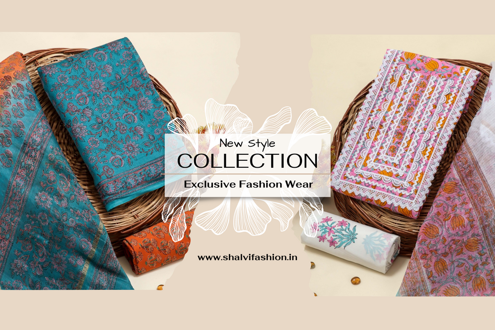 Hand Block Print Suits Dress Material for women- Shalvi Fashion Home ...
