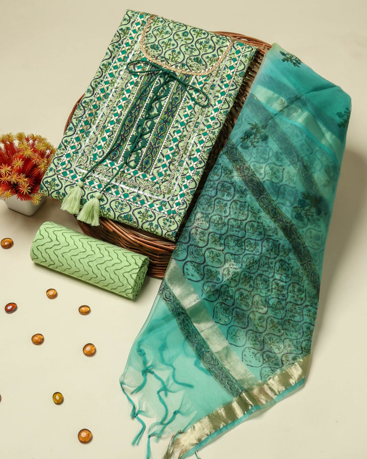 Hand Block Print Suits Dress Material for women- Shalvi Fashion Home ...