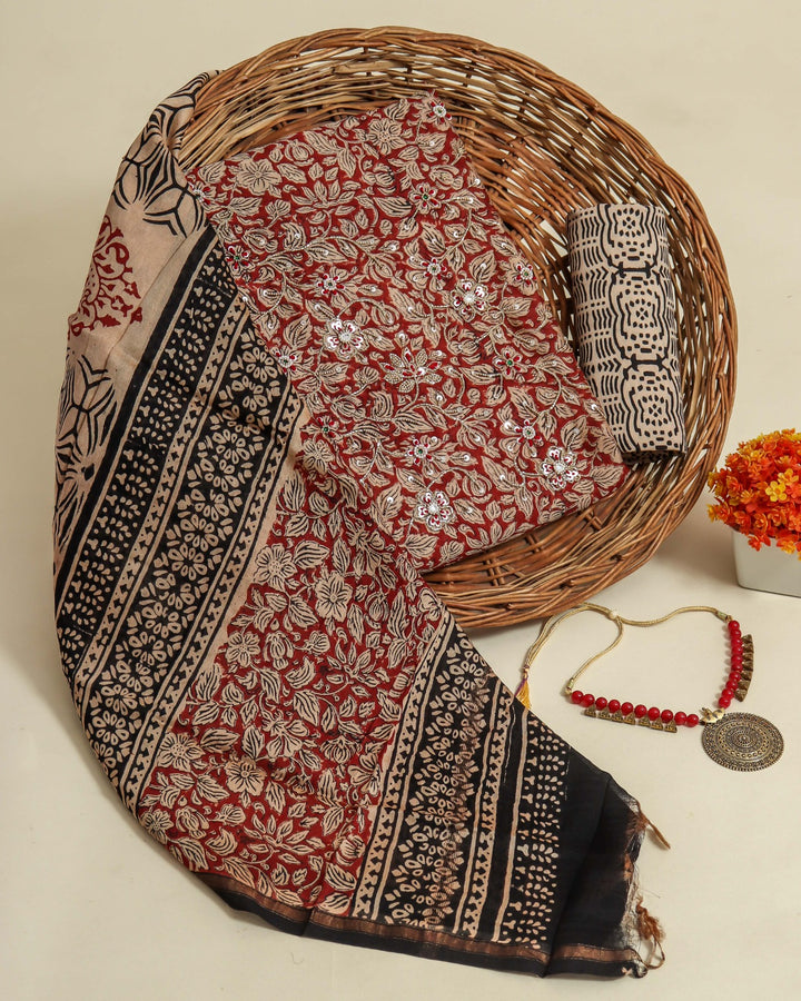 Hand Block Print Suits Dress Material for women- Shalvi Fashion Home ...