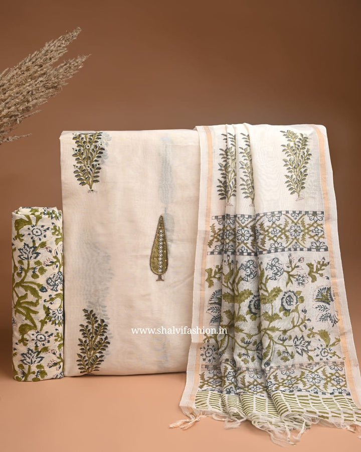 Hand Block Print Suits Dress Material for women- Shalvi Fashion Home ...