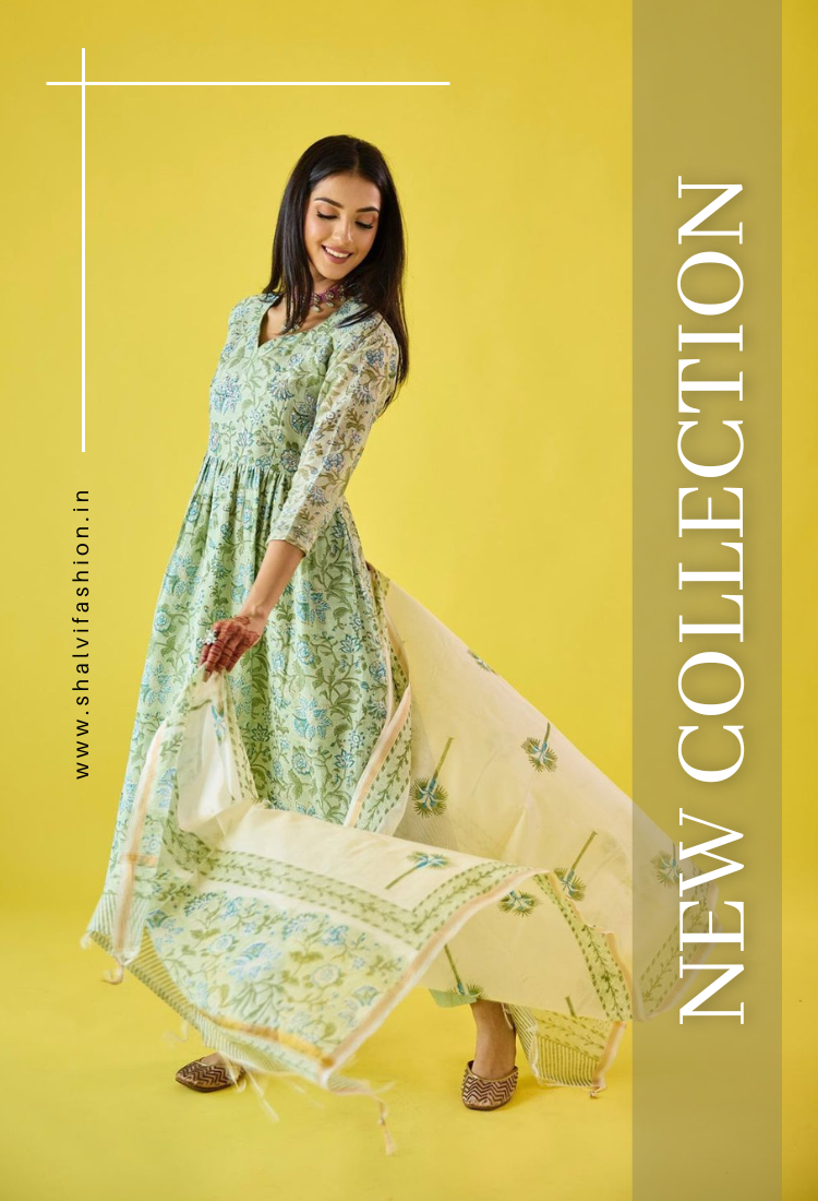 Hand Block Print Suits Dress Material for women- Shalvi Fashion Home ...