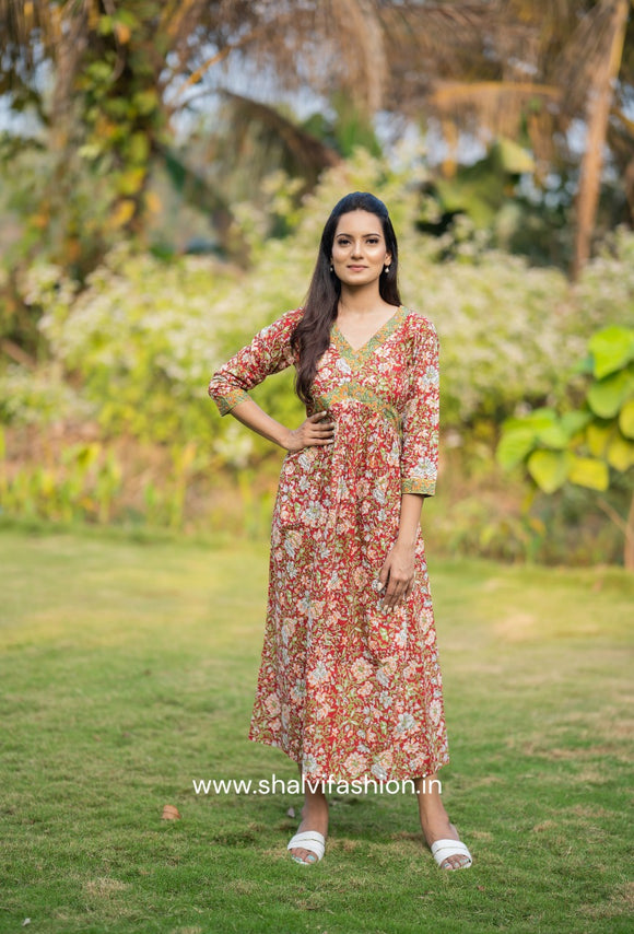 Hand Block Print Suits Dress Material for women- Shalvi Fashion Home ...