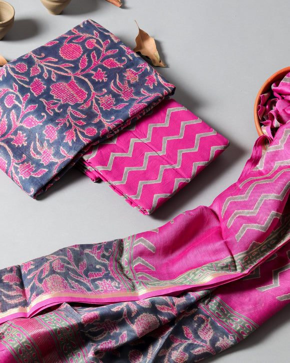 Hand Block Print Suits Dress Material for women- Shalvi Fashion Home ...